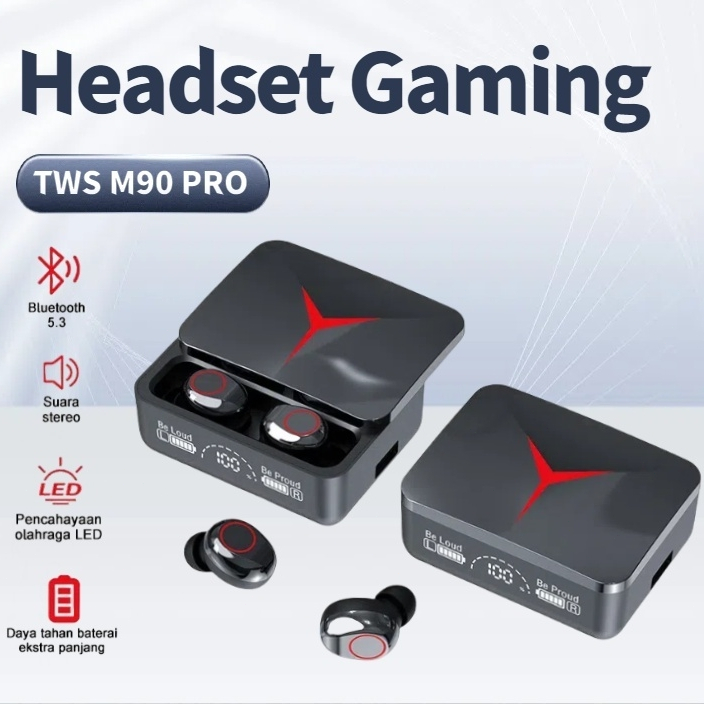 Jual [COD]M90 Pro TWS True Wireless Bluetooth Headset Gaming Wireless ...