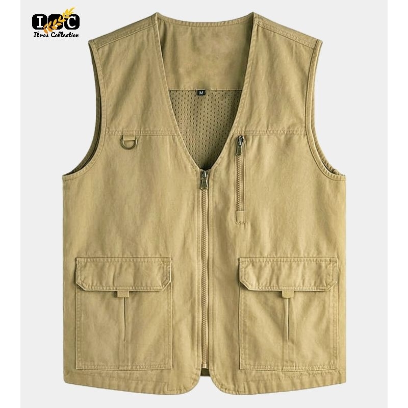 Jual Rompi Vest Pria Simple | Rompi Pria Memancing - Travel - Safari ...
