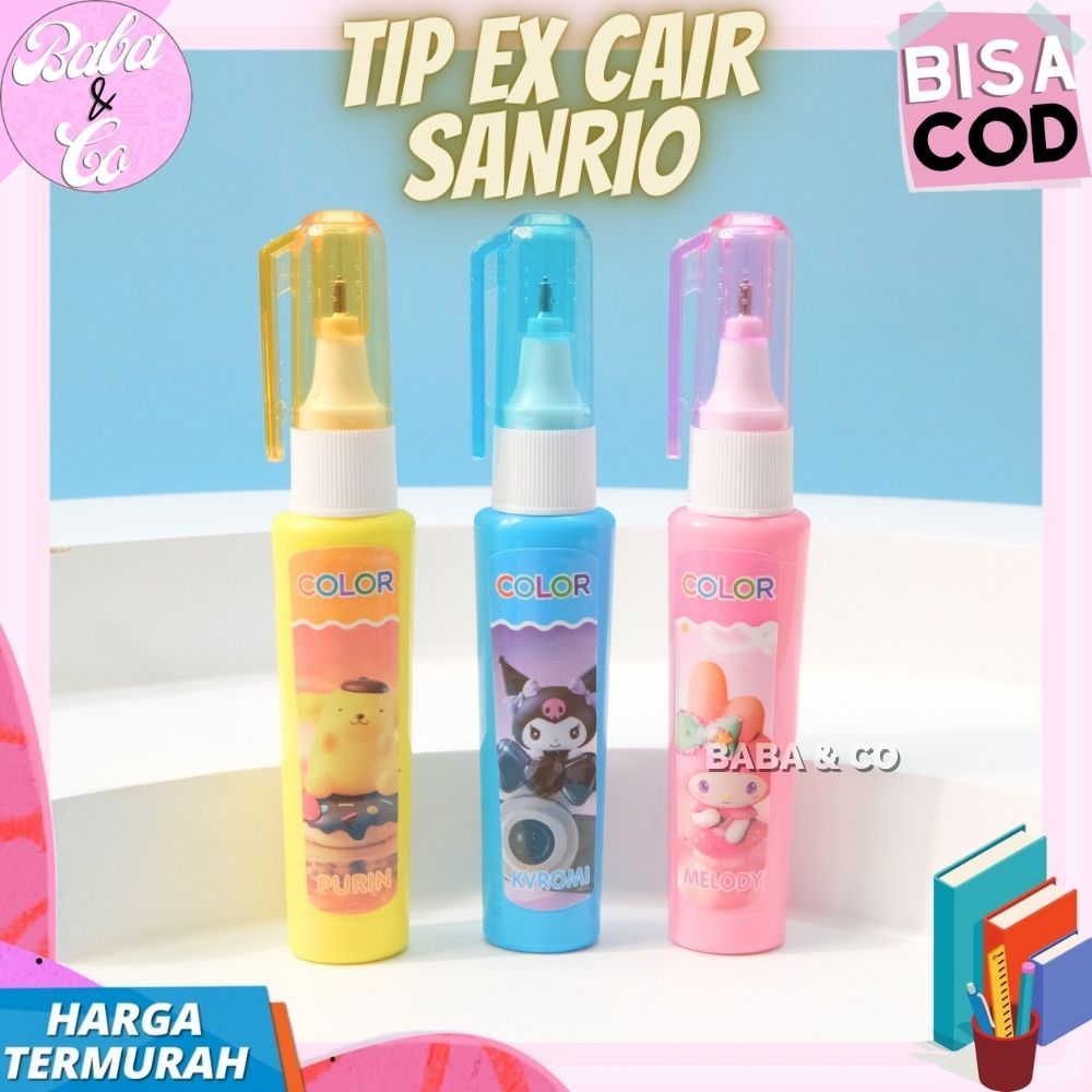 Jual TIP EX CAIR SANRIO CORRECTION TIP X CAIR SANRIO BOTOL MINI TIP EX ...