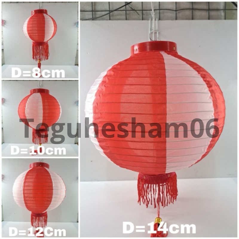 Jual 2 PCS - Lampion Merah Putih Hiasan Dekorasi 17 agustus HUT ...