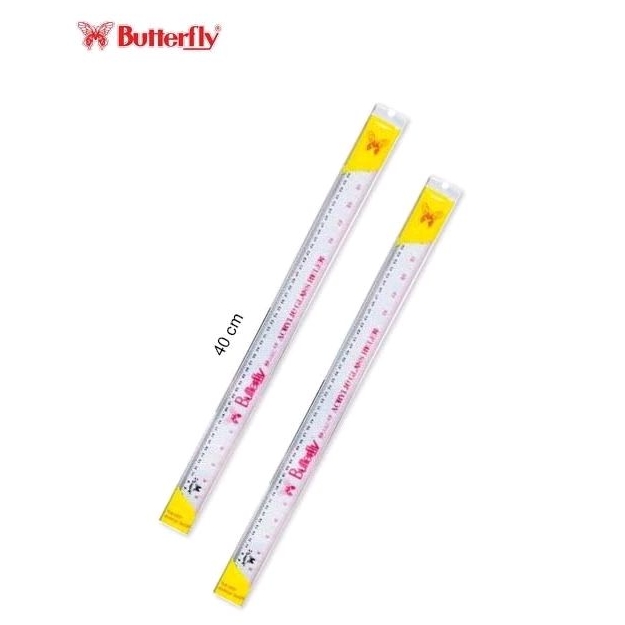 Jual Penggaris Butterfly 40cm / Penggaris Plastik Butterfly 40cm ...