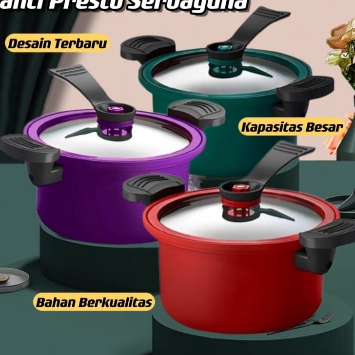 Jual MURMER Panci Presto 35 Liter Teflon Micro Pressure Cooker Micro IM | Shopee Indonesia