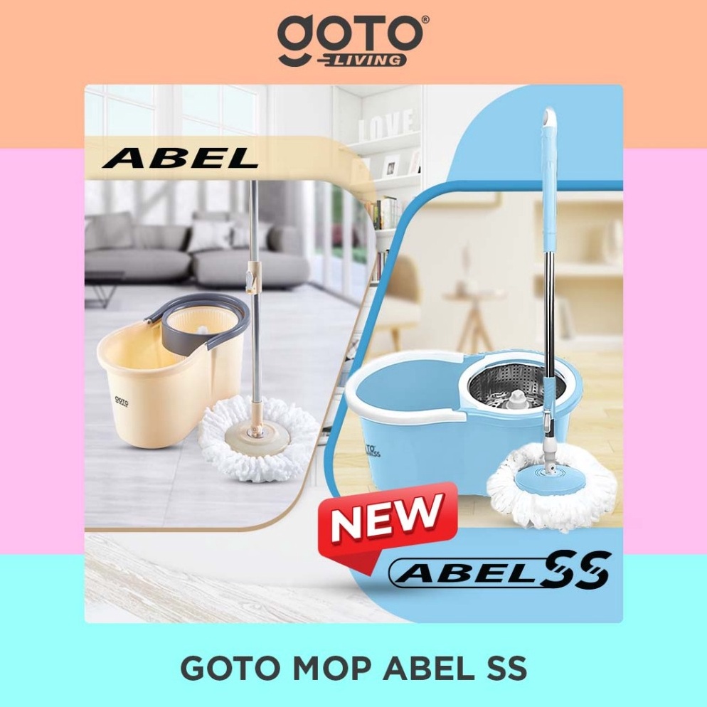 Jual Harga Murah Goto Abel Alat Pel Lantai Pembersih Lantai Spin Mop ...