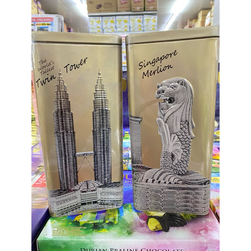 Jual Alessio Chocolate Singapore merlion chocolate 180 gr kaleng ...