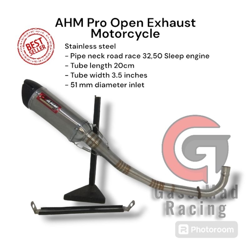 Jual AHM Pro Racing Exhaust Wave 125 Dash Ex5 Crypton 110 Shogun ...