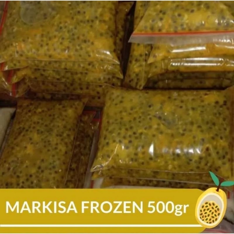Jual ANEKA BAHAN JUS BUAH BEKU MARKISA FROZEN / PASSION FRUIT 500gr ...