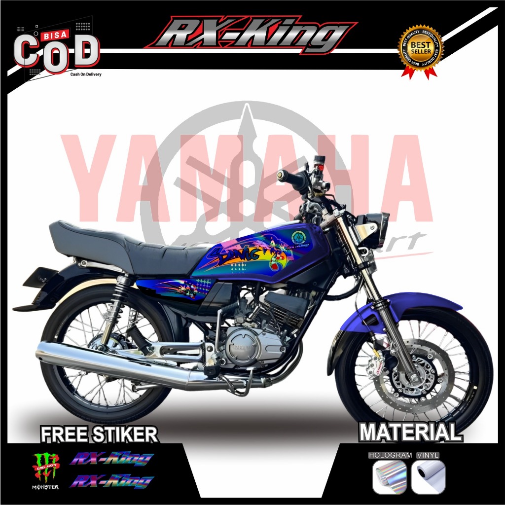 Jual STRIPING STIKER LIST MOTOR VARIASI YAMAHA RX KING UNIVERSAL BAHAN ...