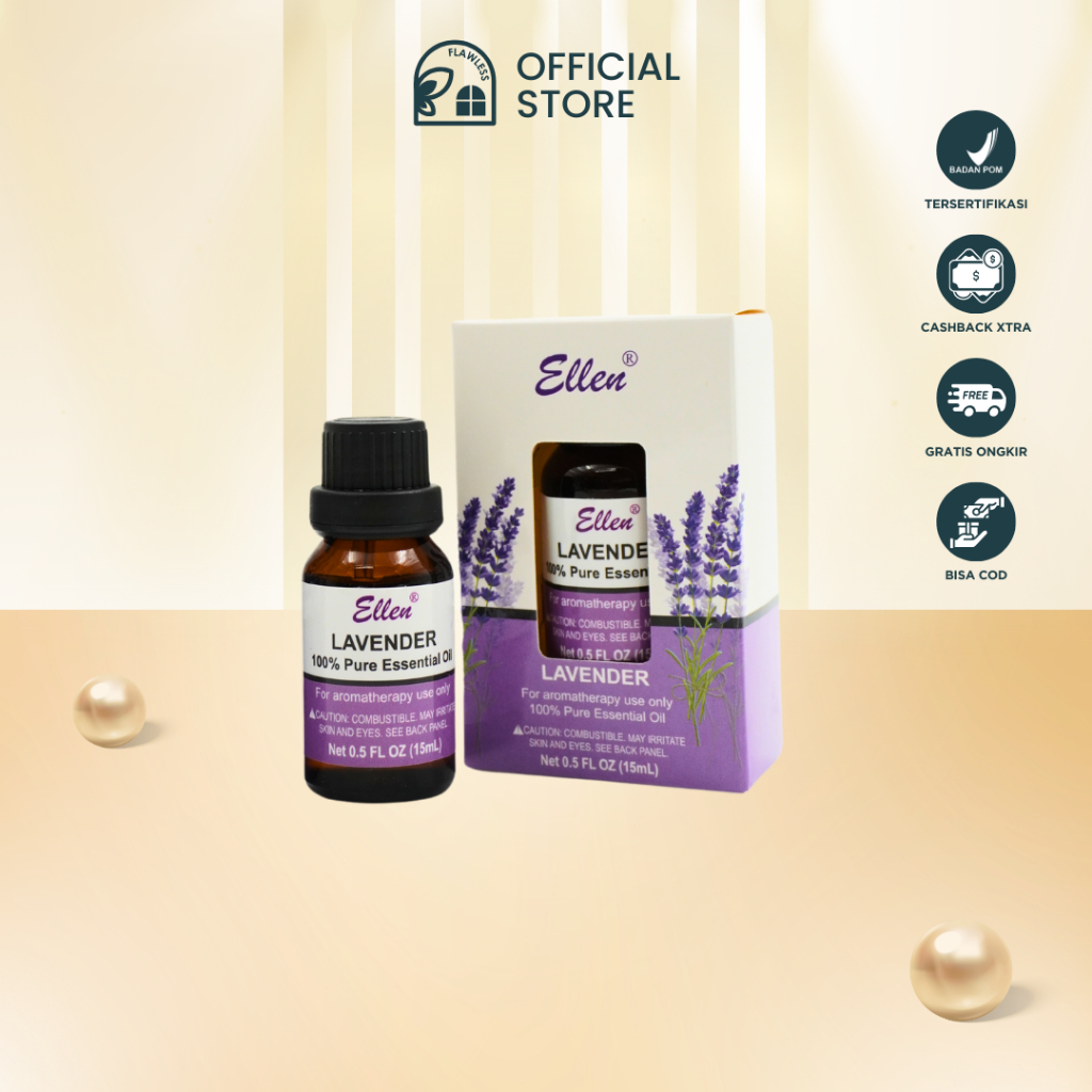 Jual Ellen Pure Lavender Essential Oil 15ml - 1 Pcs EO01 | Shopee Indonesia