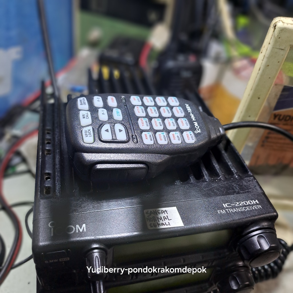 Jual RIG ICOM IC 2200 H BLACK RADIO AIR BAND ICOM IC-2200H POWER 70 WATT ICOM IC2200 VHF BEKAS ...