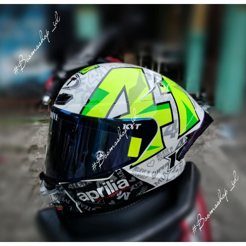 Jual helm kyt tt course repaint livery aliex espargaro | Shopee Indonesia