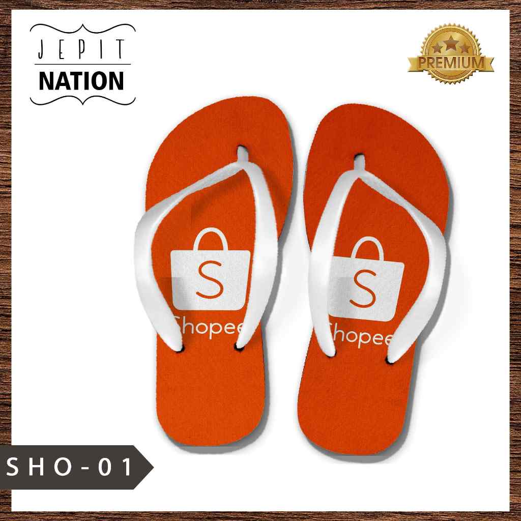 Jual [SANDAL JEPIT] Logo Shopee (SHO), JEPITNATION Sendal Jepit Laki ...