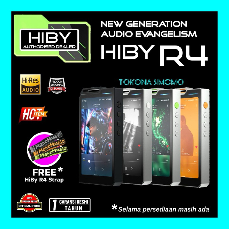 Jual HiBy R4 4-Way HiFi Android Digital Audio Player / DAP | Shopee ...