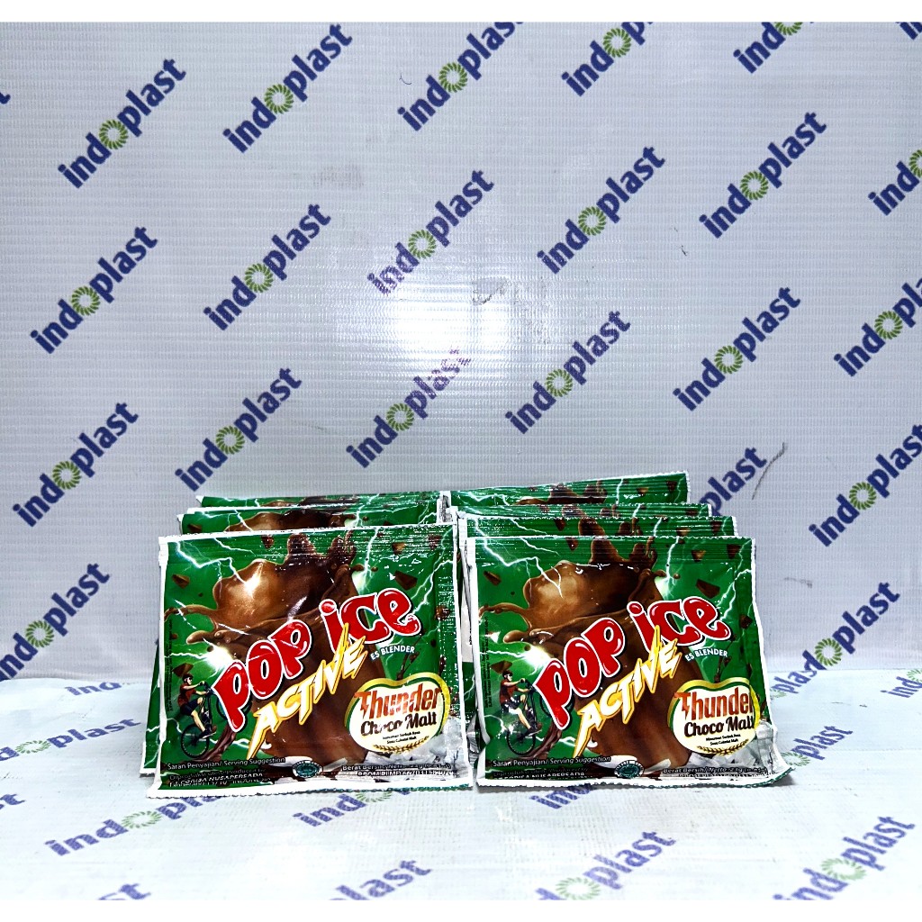 Jual Pop Ice Milk Shake Powder Active Choco Malt 25 gr 10 Pcs | Shopee ...
