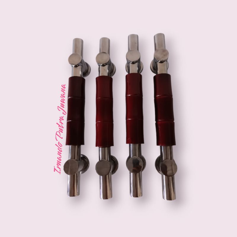 Jual Handle Pintu Stainless | Model Bambu Kombinasi Tengah Kayu Panjang ...