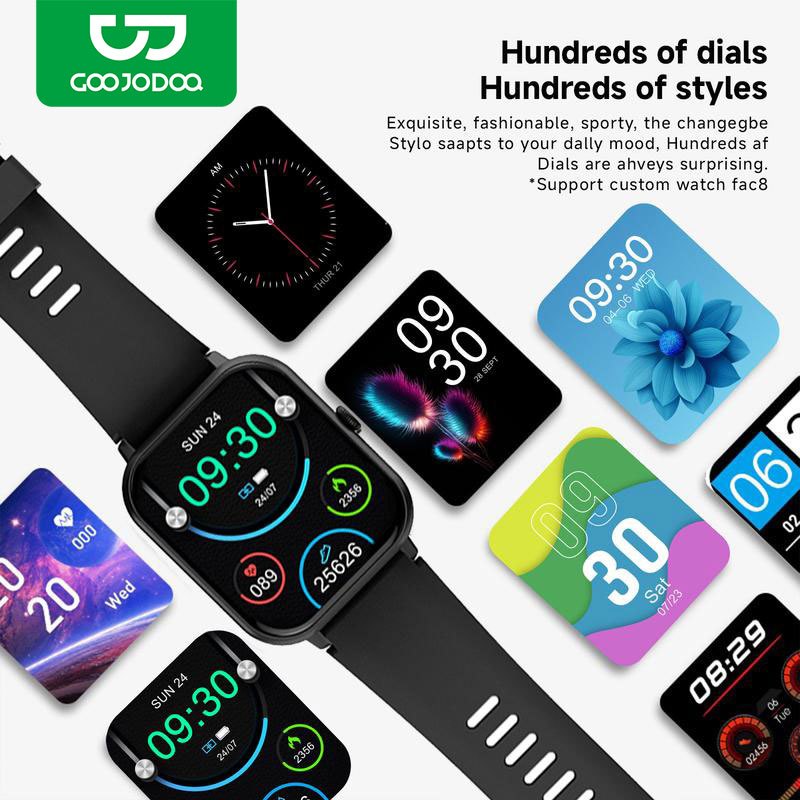 Jual GOOJODOQ - Smartwatch IP67 Waterproof 1.8 Inch Bluetooth Call ...