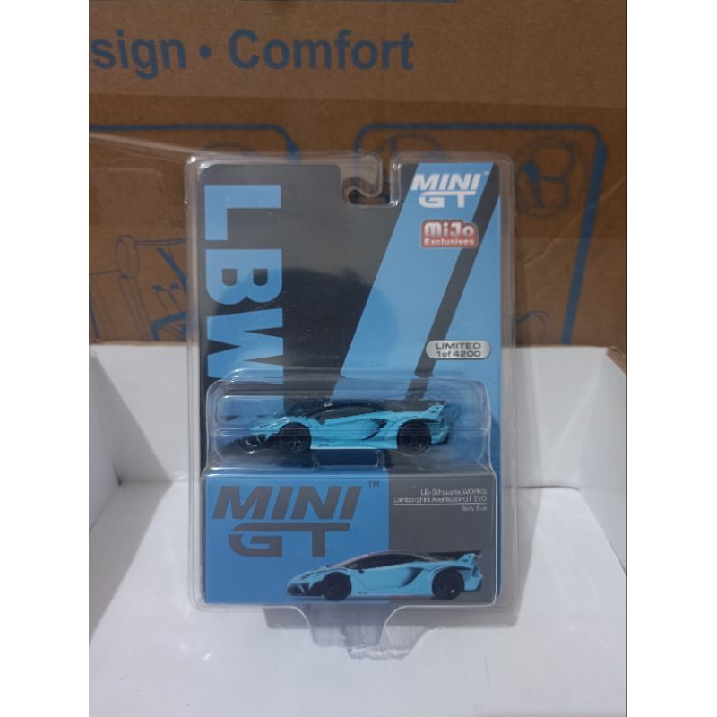 Jual MINI GT - Lamborghini Aventador LBWK Baby Blue Blister | Shopee ...