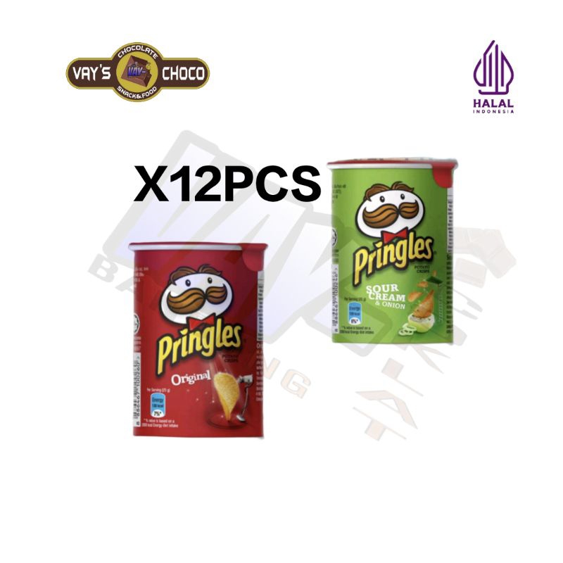 Jual PRINGLES ORIGINAL & ONION MINI 42GR/12PCS(1dus) EXP 2026 | Shopee ...