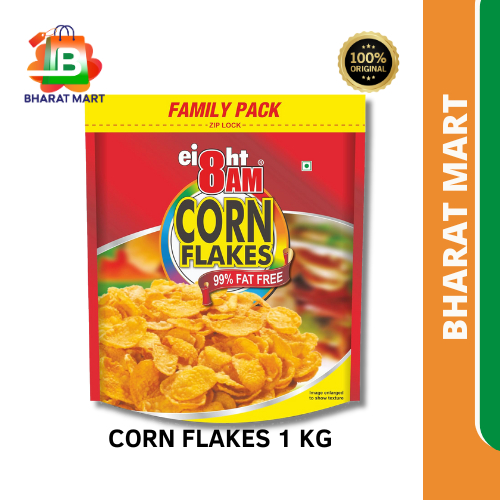 Jual Bharat Mart - 8AM CORN FLAKES 1 KG | Shopee Indonesia