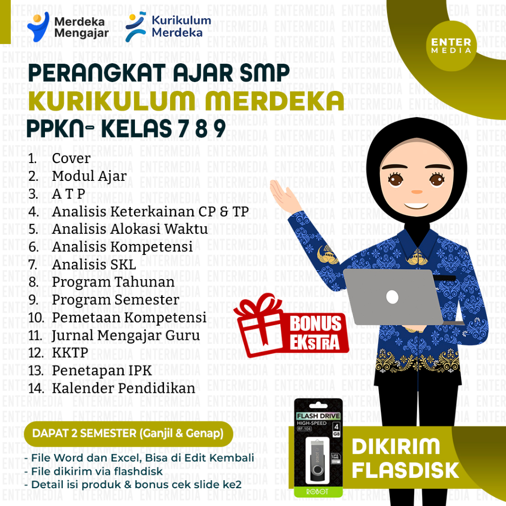 Jual Perangkat Modul Ajar PPKN Kelas 7 8 9 Kumer Pembelajaran Kurikulum ...
