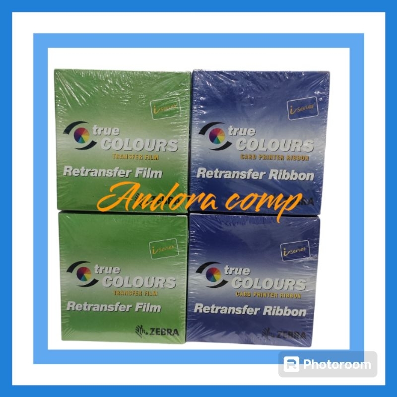 Jual True colours card printer ribbon/retransper ribbon zebra | Shopee ...
