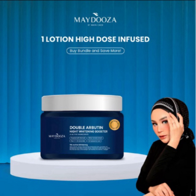 Jual MAYDOOZA-NEW PACKAGING LOTION DOUBLE ARBUTIN NIGHT WHITENING ...