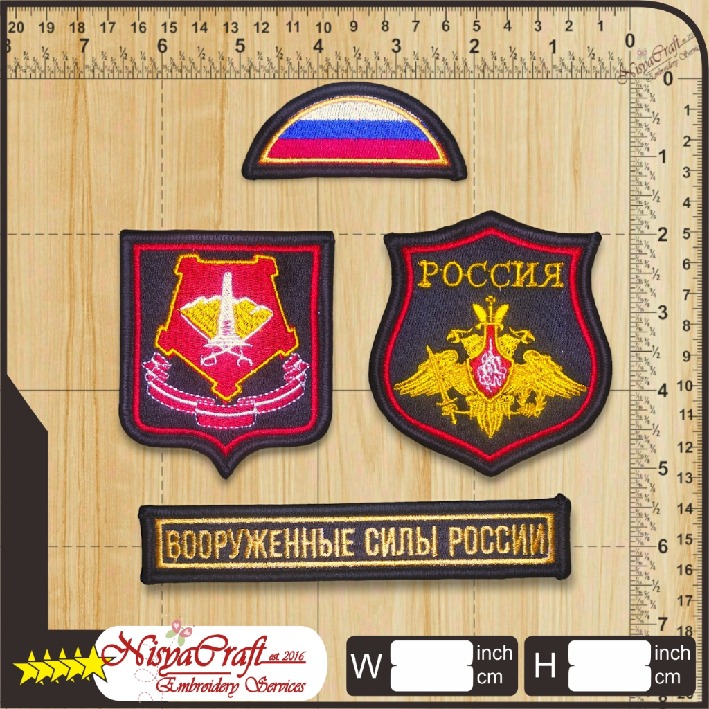 Jual NCEP0160-001- Paket ARMED FORCES OF RUSSIA Patches / Rusia Patch ...