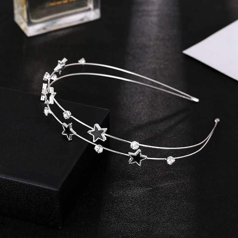 Jual Caliloops Bando Pesta Besi Tipis Berlian Wanita Korean Style Star Coye | Shopee Indonesia