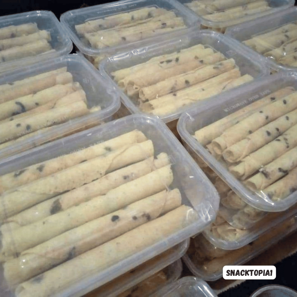 Jual serena monde semprong roll kue egg roll 250gr semprong wijen egg ...