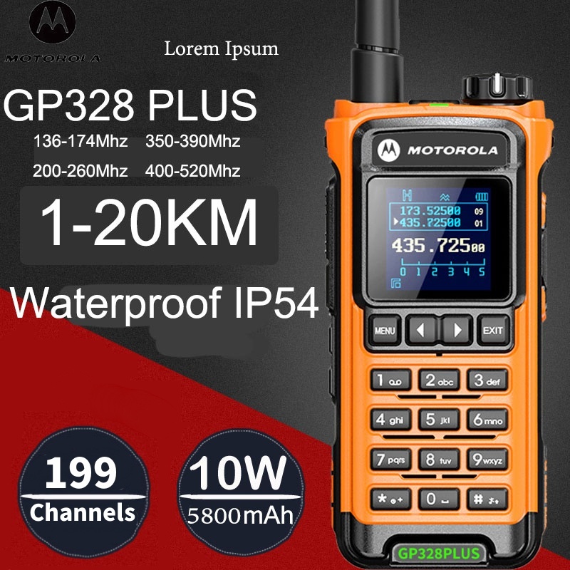 Jual Motorola HT MOTOROLA GP328 plus walkie talkie jarak jauh dua arah ...