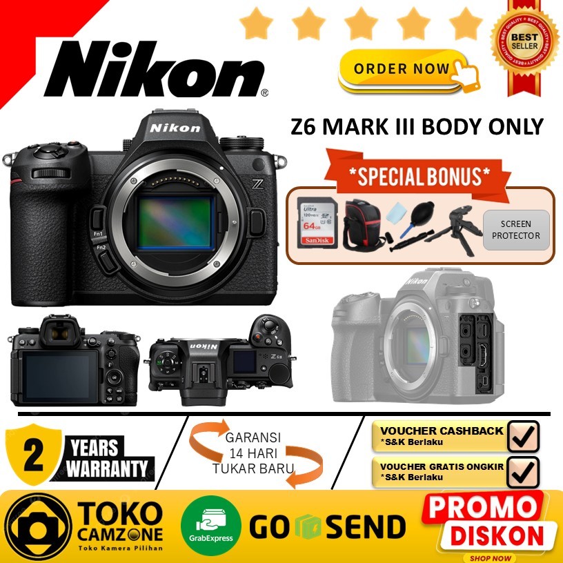 Jual Nikon Z6 III Body Only Mirrorless Camera Nikon Z6III Nikon Z 6 ...