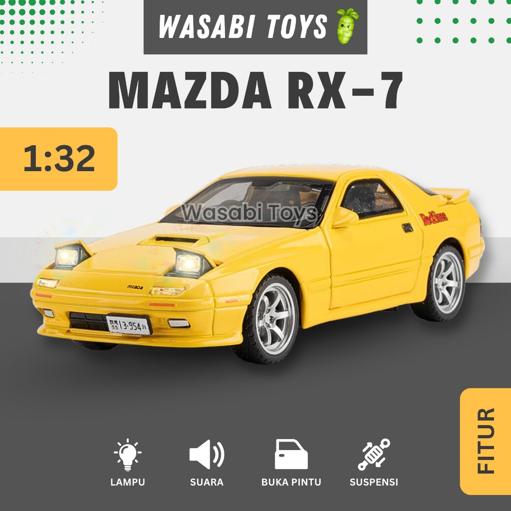 Jual Miniatur Diecast 1:32 Mazda RX7 RX-7 RX 7 (Lampu, Suara, Suspensi ...