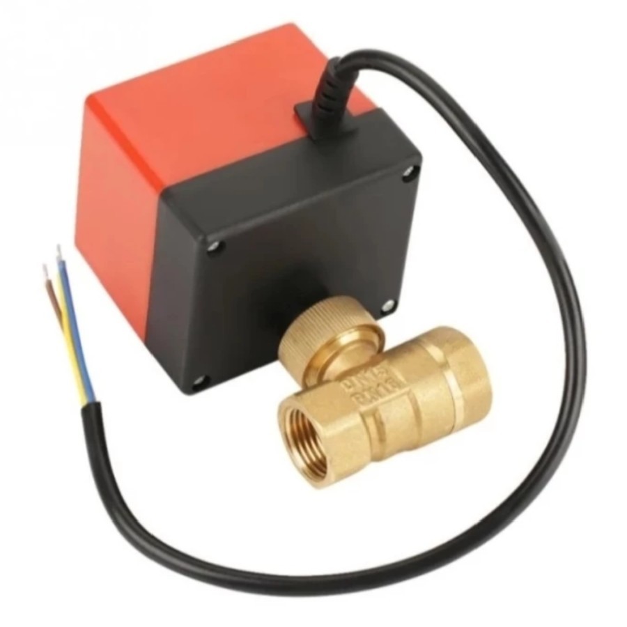 Jual Flow Control Motorized Electrical Ball Valve DN15 1/2" inch 2 Way ...