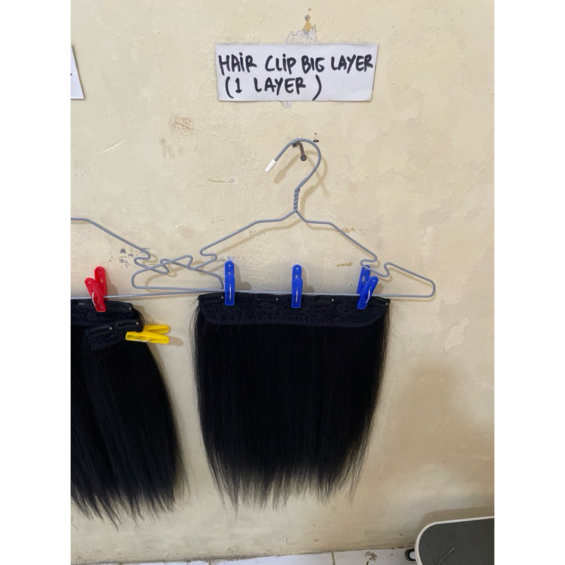 Jual HAIR CLIP RAMBUT ASLI MANUSIA PREMIUM BIG LAYER | Shopee Indonesia