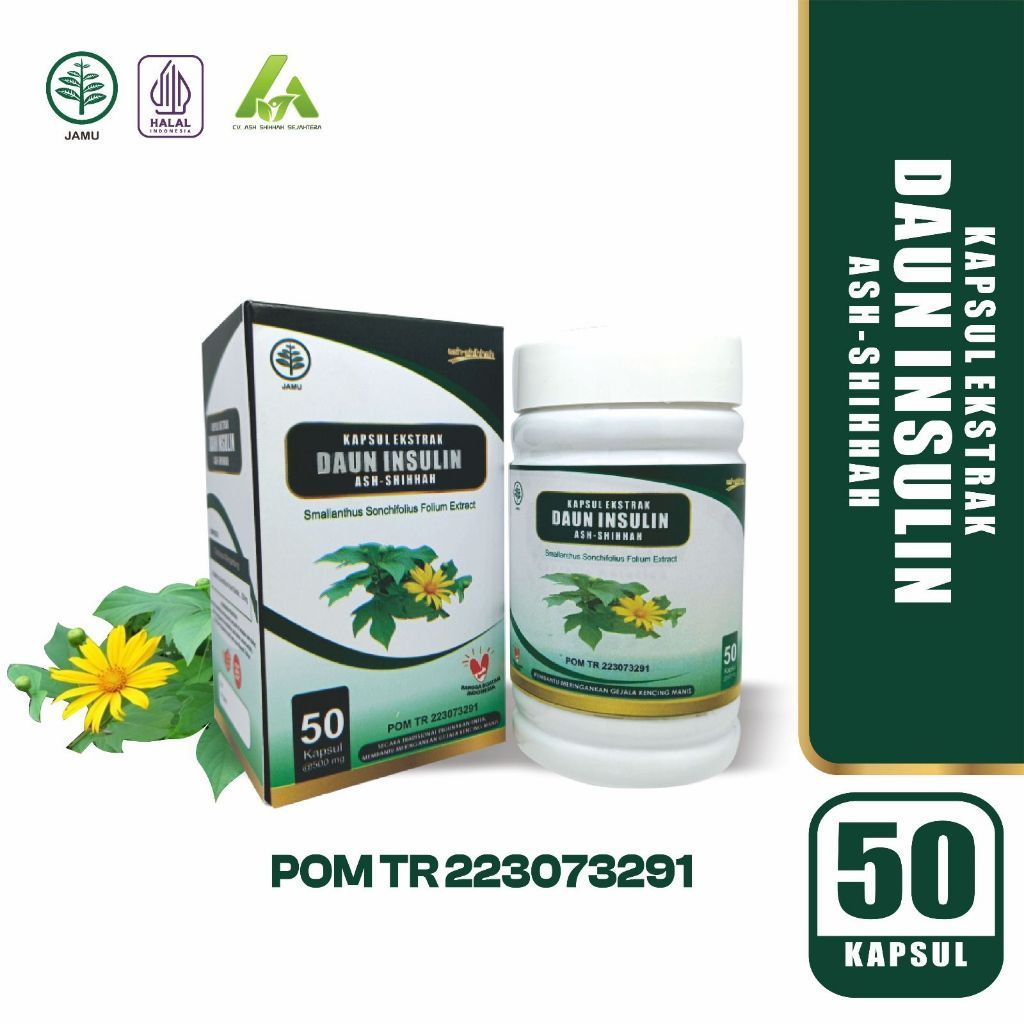 Jual Insulin Kapsul Assihah / Ektrack Daun Insulin / Obat Diabet ...