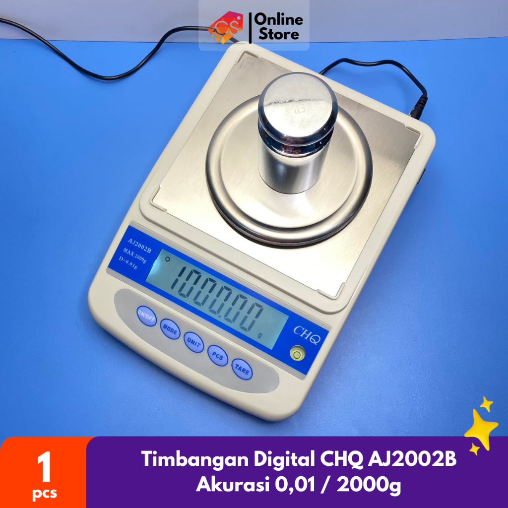 Jual Timbangan Emas / Timbangan kadar Air Digital CHQ AJ2002B 2000g ...