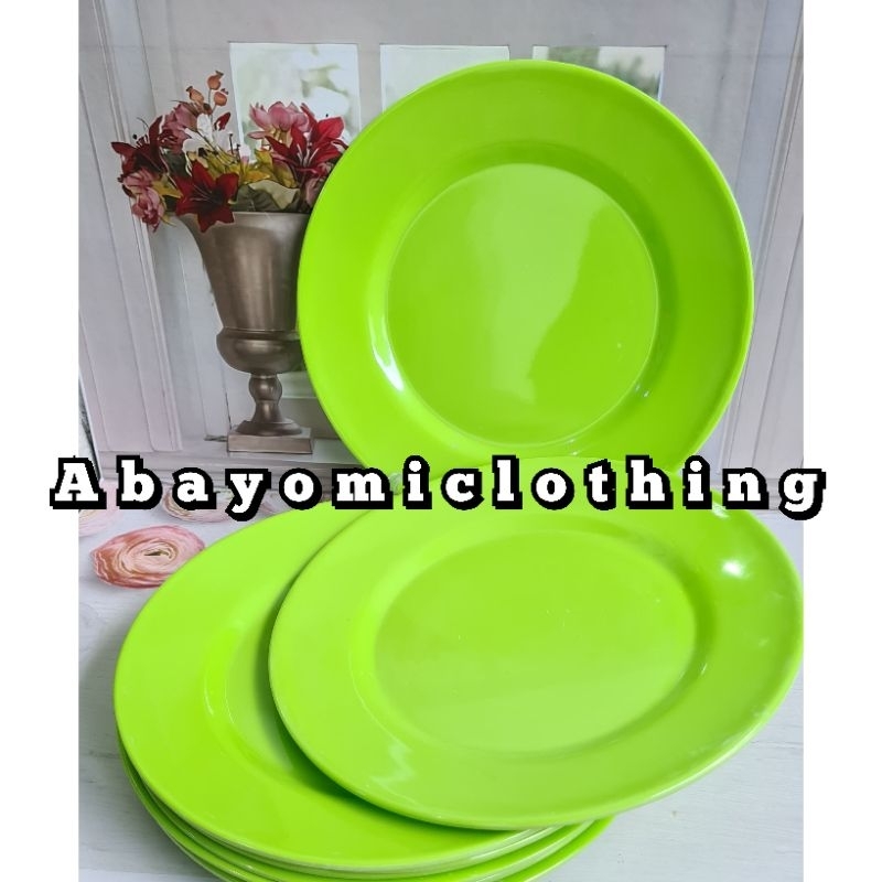 Jual PAKET 1.LUSIN PIRING MAKAN BULAT JUMBO UKURAN 10INCH MELAMIN ...