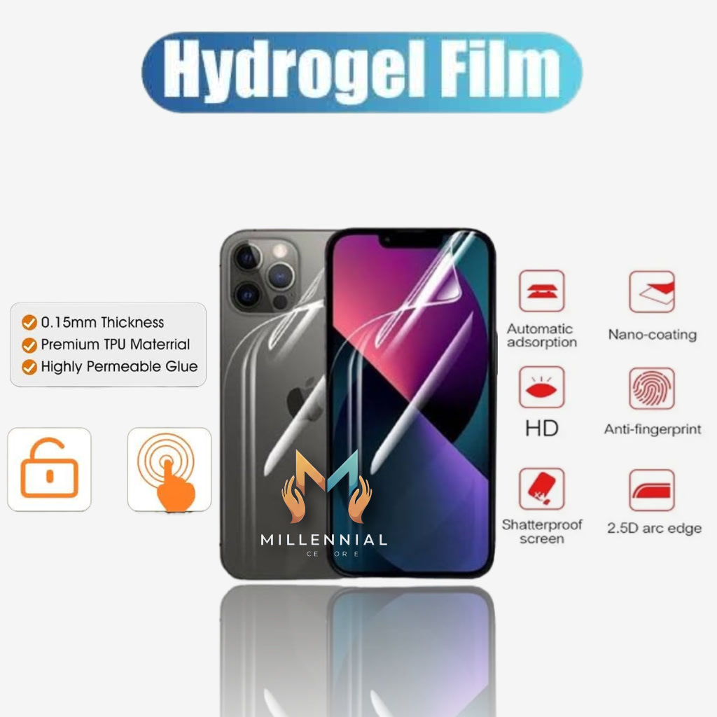 Jual Anti gores jelly Hydrogel full screen Iphone 11 11pro 11pro max 12 ...