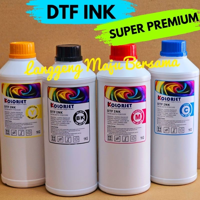 Jual Tinta DTF Kolorjet Super Premium Quality Digital Textile Pigment ...