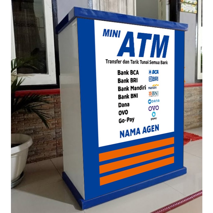 Jual STIKER VINYL NEON BOX BRILINK MINI ATM MODEL 6 (CUSTOM, NAMA AGEN ...