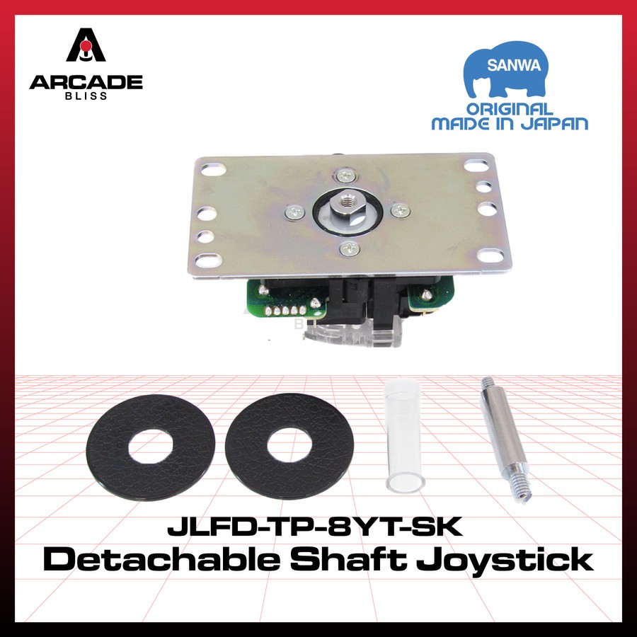 Jual SANWA JLFD-TP-8YT Detachable Split Shaft Joystick Lever Original ...