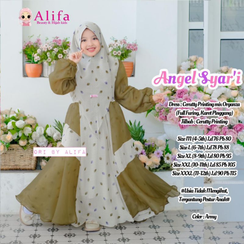 Jual (ayya kids solo)Angel syar'i anak set hijab terbaru termurah ...