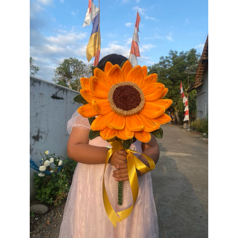 Jual Giant Sunflower / Bunga Matahari Jumbo / Bunga Matahari kawat bulu ...