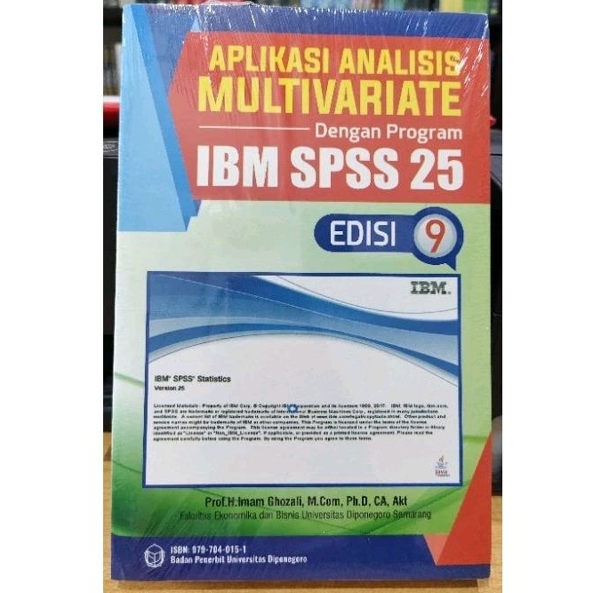 Jual BUKU APLIKASI ANALISIS MULTIVARIATE DENGAN PROGRAM IBM SPSS 25 EDISI 9 | Shopee Indonesia