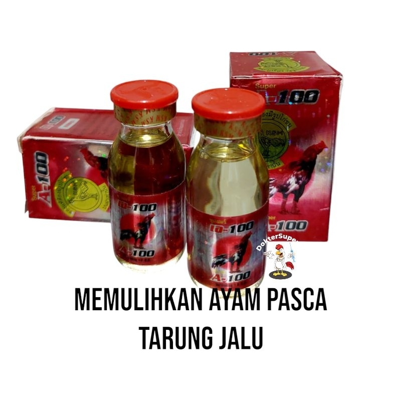 Jual A100 super A100 15 ML Injek Obat Ayam Memulihkan Kondisi Setelah Tarung | Shopee Indonesia