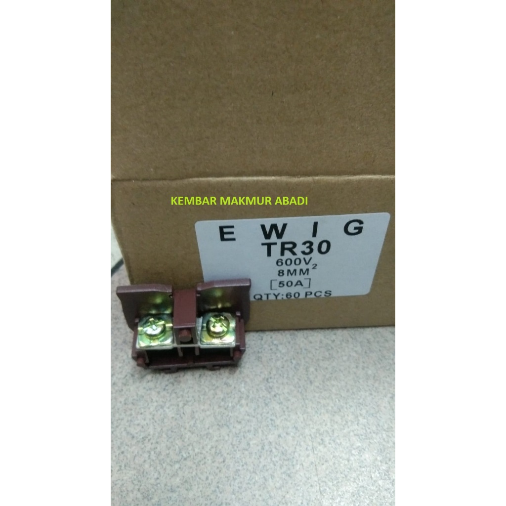 Jual TERMINAL BLOCK TR 30A DIN RAIL / TR 30A MODEL KASUGA/ T BLOK TR30A ...