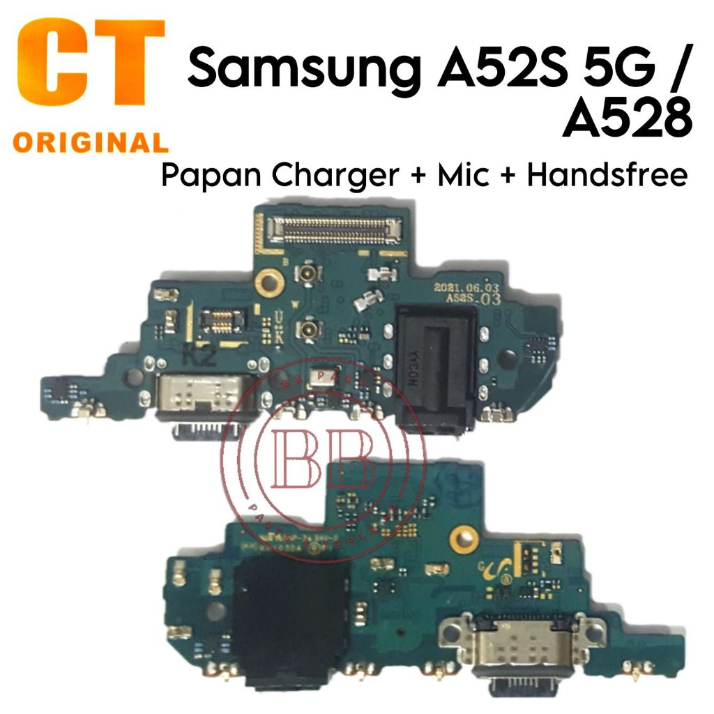 Jual Papan Konektor PCB Charger Mic + Handsfree Samsung Galaxy A52s 5G ...