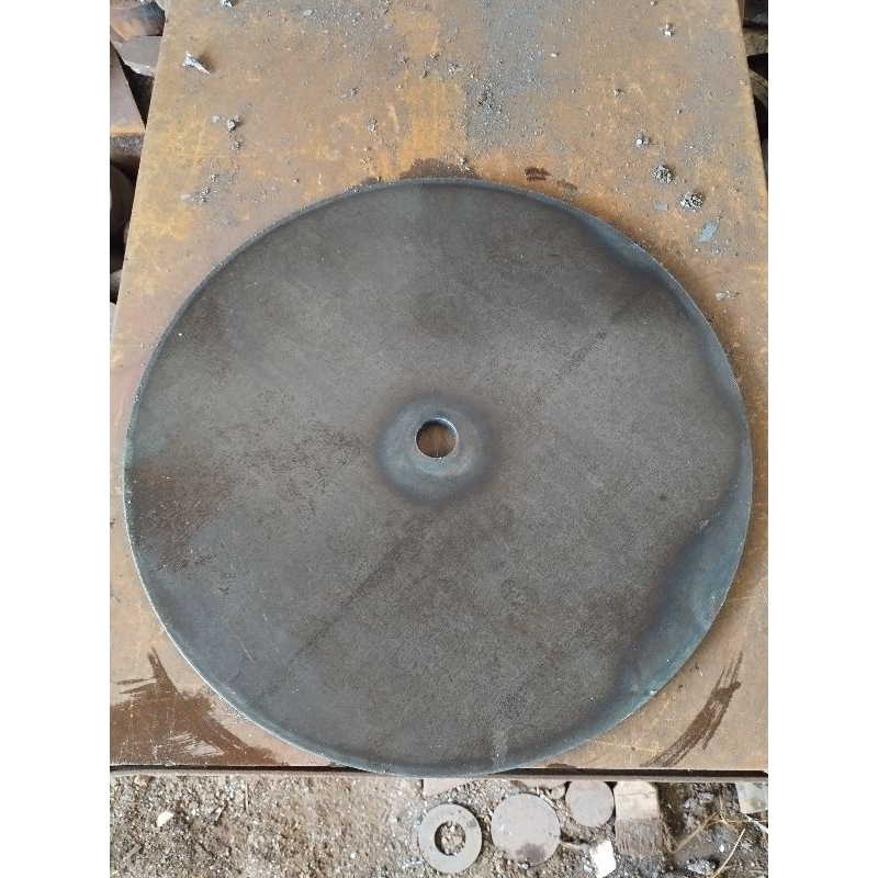 Jual Plat Besi Bulat Tebal 8mm Diameter 370mm Lobang 25mm . 1pcs ...