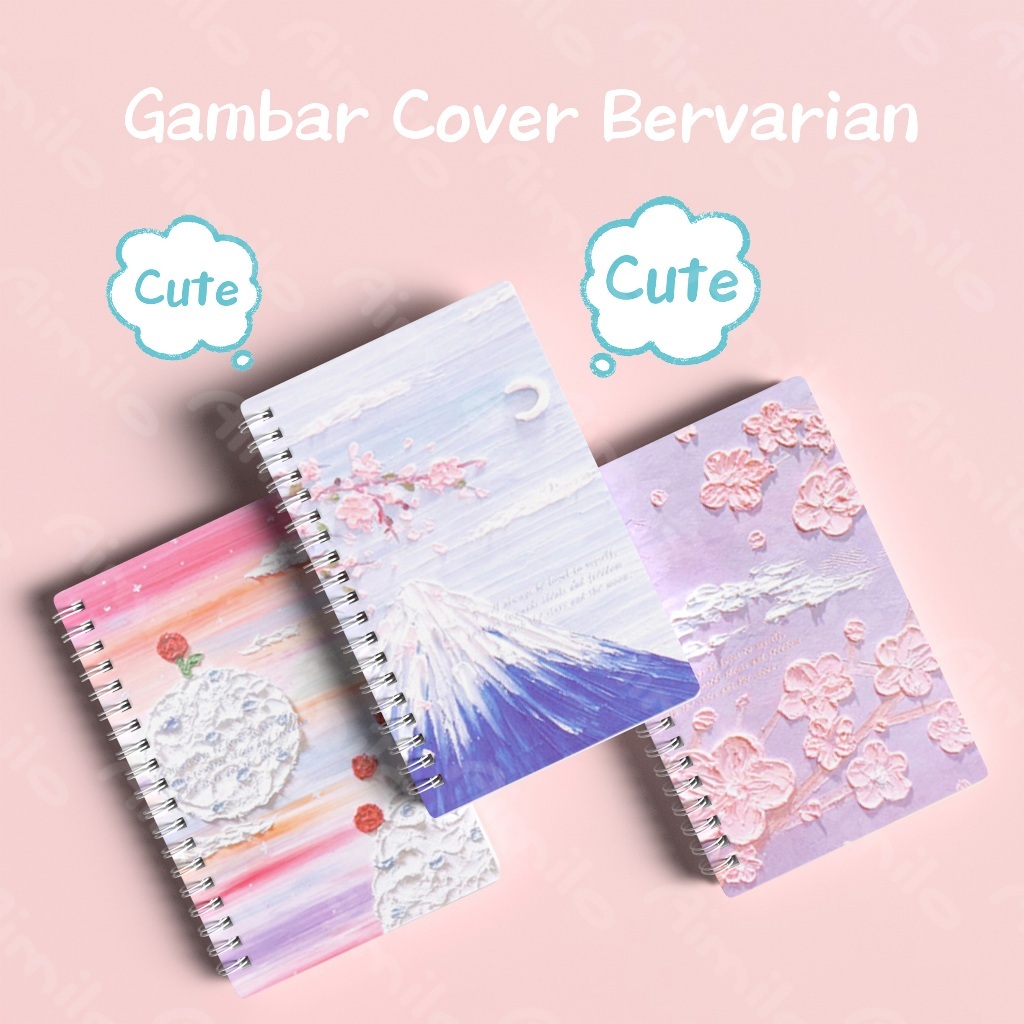 Jual Buku Diary Notebook Aesthetic A5 Stationary Buku Tulis Sekolah ...