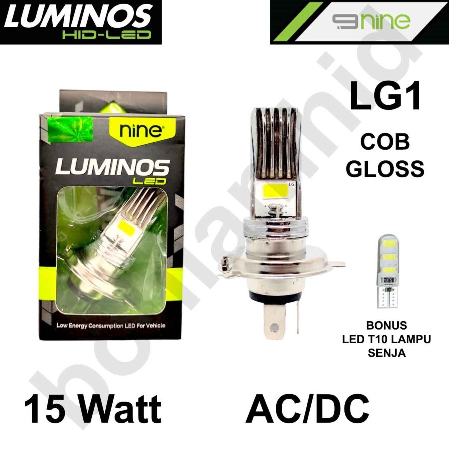 Jual L- lg1 LED Motor Luminos PNP HS1 H4 Putih Kaki 3 Super Terang ...