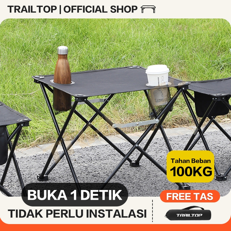 Jual TrailTop Meja Lipat Kain 600D Meja Lipat Camping Tidak Perlu ...